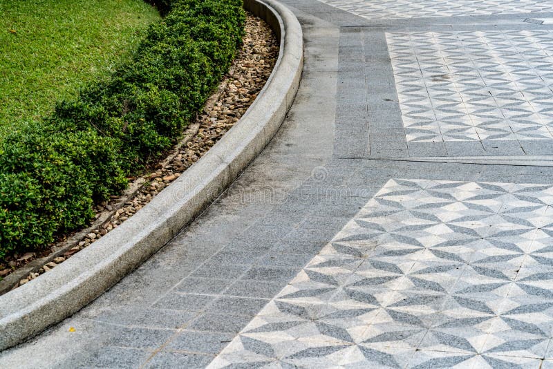 Concrete block pathway stock image. Image of background - 82561447
