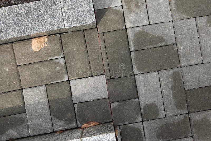 Concrete Block Pavement. Background Texture Stock Photo - Image of ...