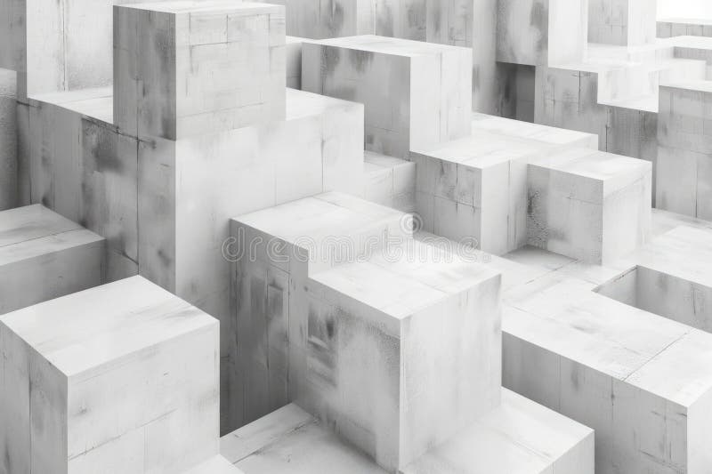 Concrete Block Pile stock image. Image of site, stone - 377936281