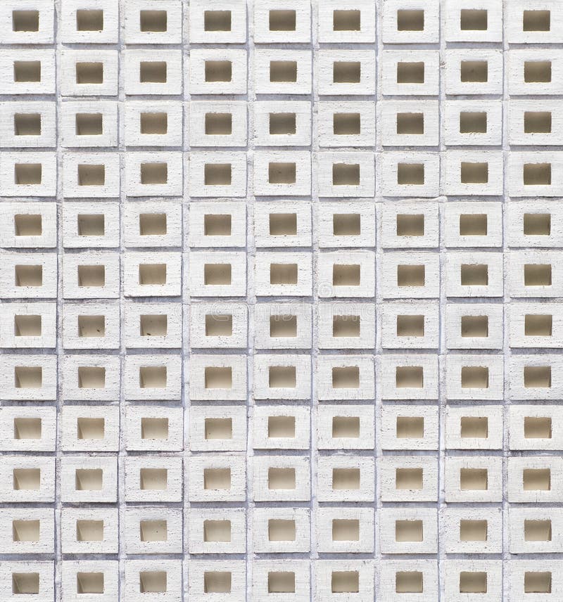 Hollow concrete block wall stock image. Image of industry - 72306641