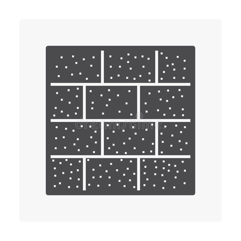Concrete Block Wall Vector Icon. Material in Architecture and ...