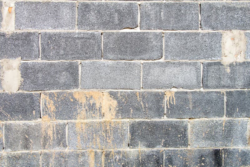 Concrete Block Walls Background Stock Image - Image of foundation, clay ...