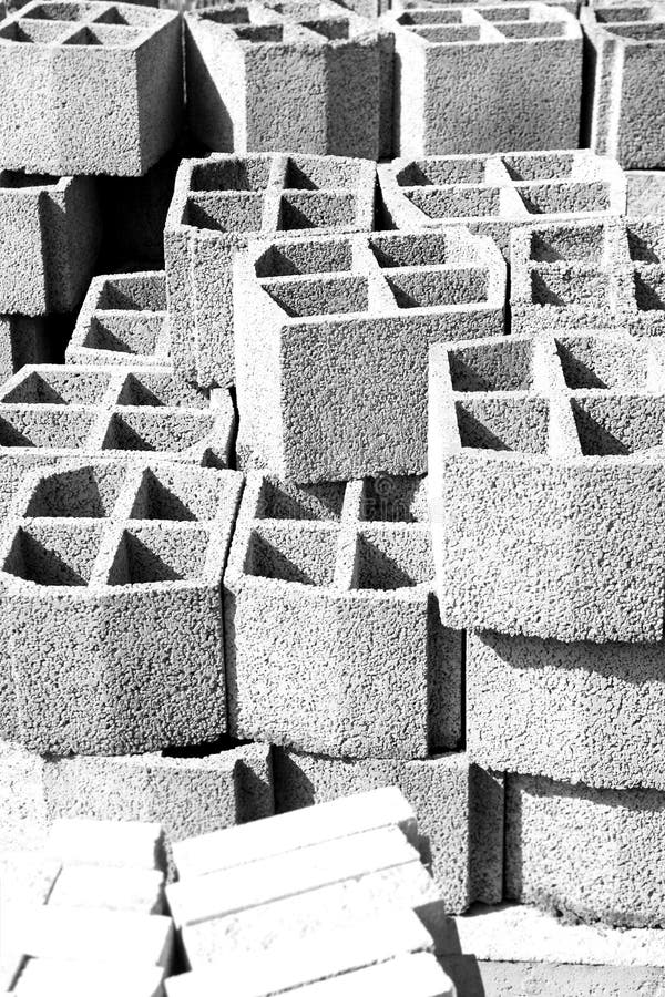 Concrete blocks stock photo. Image of materials, closet - 20853140