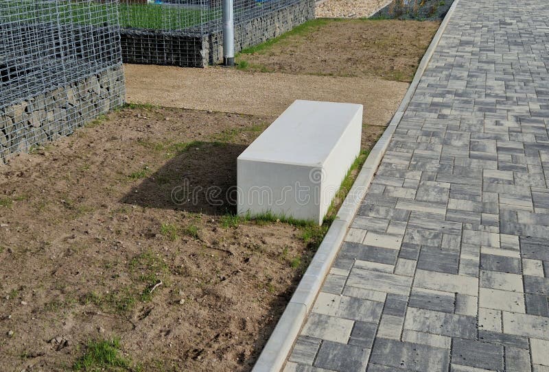 Concrete Blocks with Both Sides Shaped Like Cubes are Stock Image ...