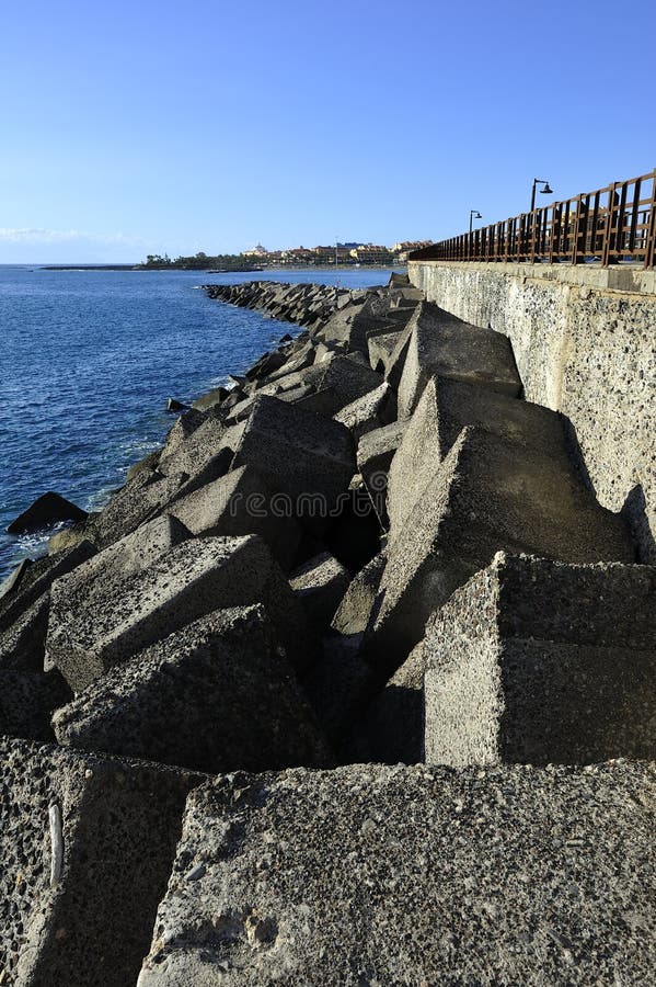 Concrete Blocks stock photo. Image of ocean, defence - 46929172