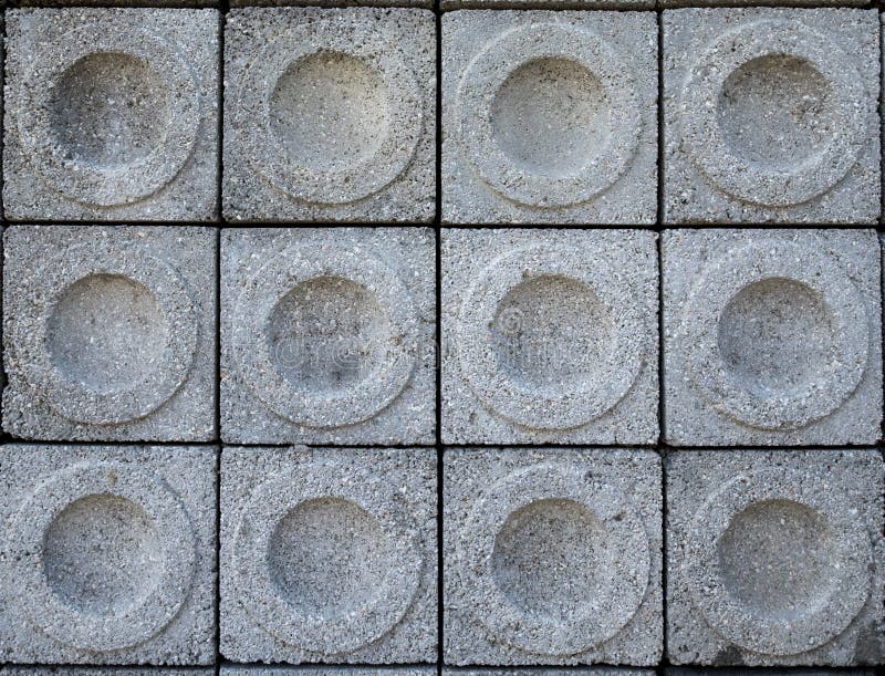 Concrete Blocks with Pattern Stock Photo - Image of building, site ...