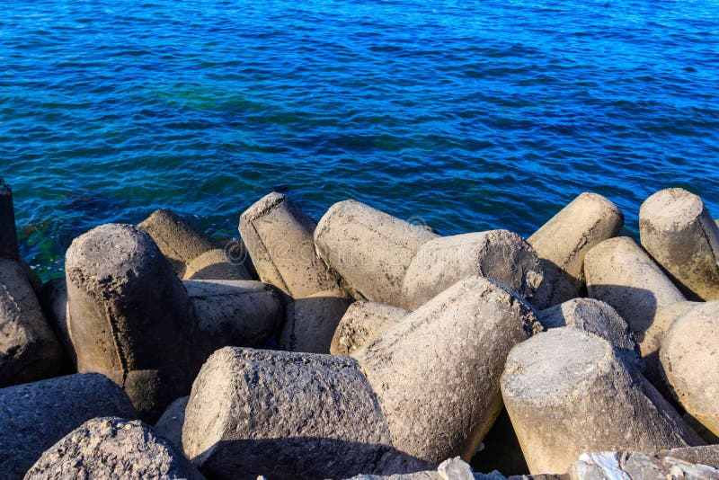 Concrete Breakwaters at Coast of the Black Sea. Protection for the ...