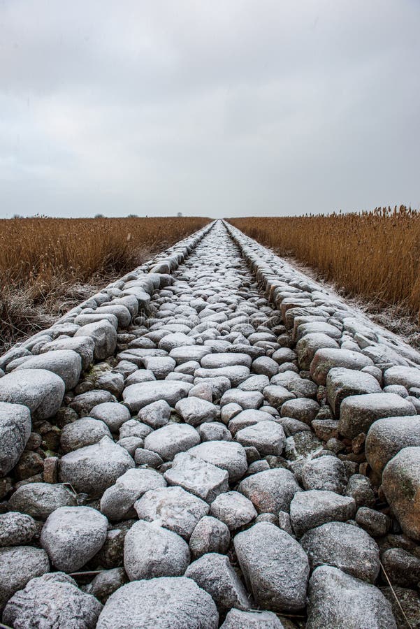 Concrete Brick Bridge Over the River Stock Photo - Image of water ...