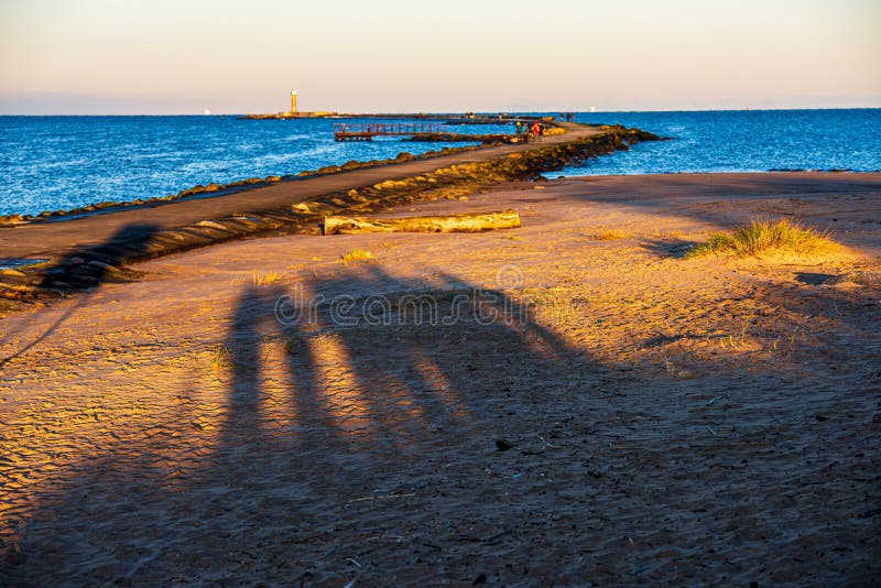 Concrete Brick Bridge Over the River Stock Image - Image of fall ...