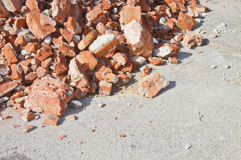 Rubble after demolition stock image. Image of distaster - 84126747