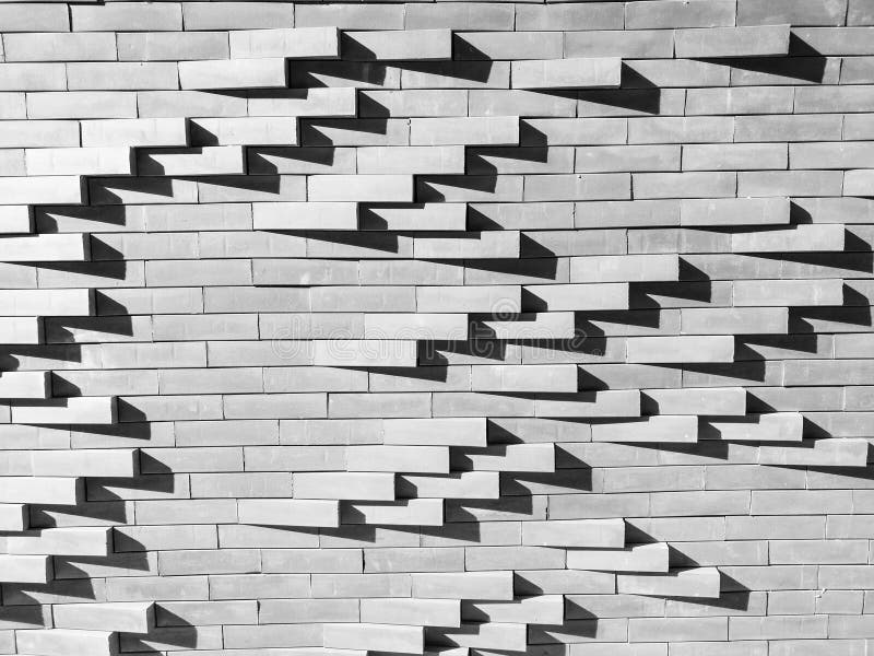 Concrete Brick Wall Background with the Light and Shade on the B Stock ...