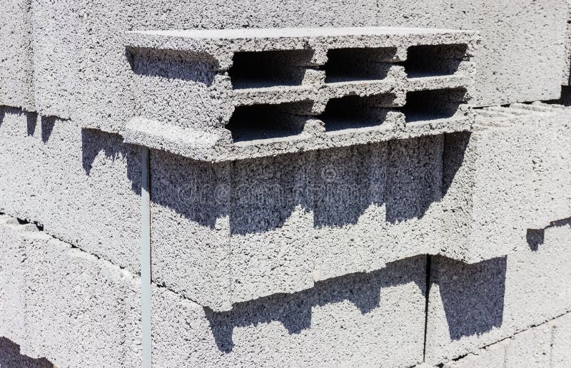 Concrete bricks stock photo. Image of blocks, constructing - 56009272
