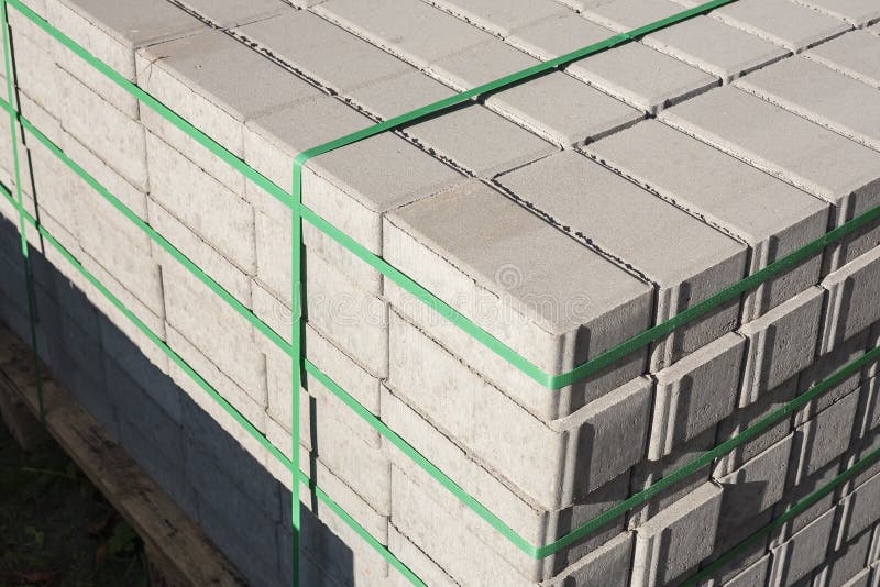 Concrete bricks. stock image. Image of merchant, construction - 46300555