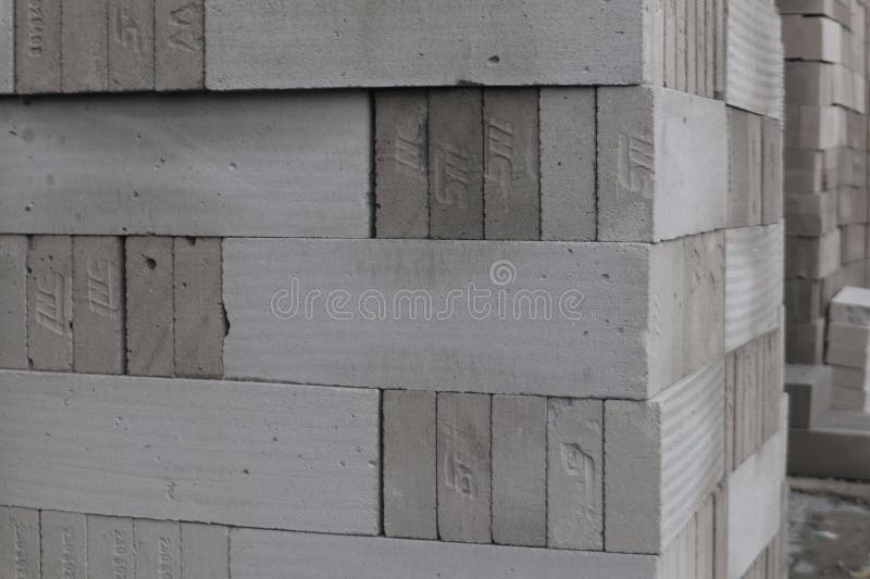 Concrete Bricks for Sale stock photo. Image of home - 277579226