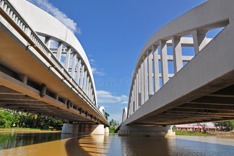 Concrete bridge stock photo. Image of bridge, flowing - 14584740