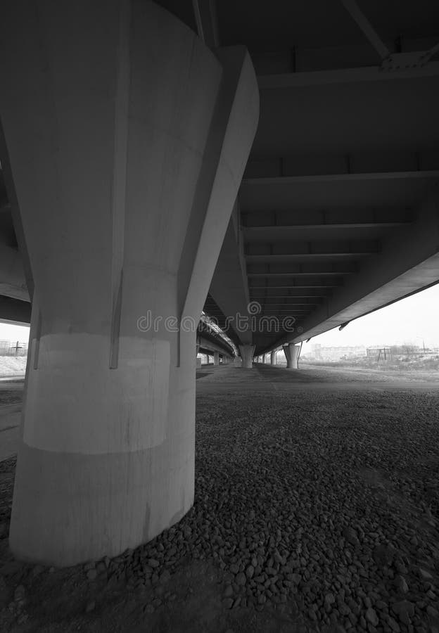A Concrete Bridge for Cars. Stock Photo - Image of bridge, city: 67736228