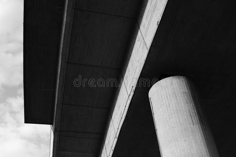Concrete Bridge Construction Low Angular View Stock Photo - Image of ...