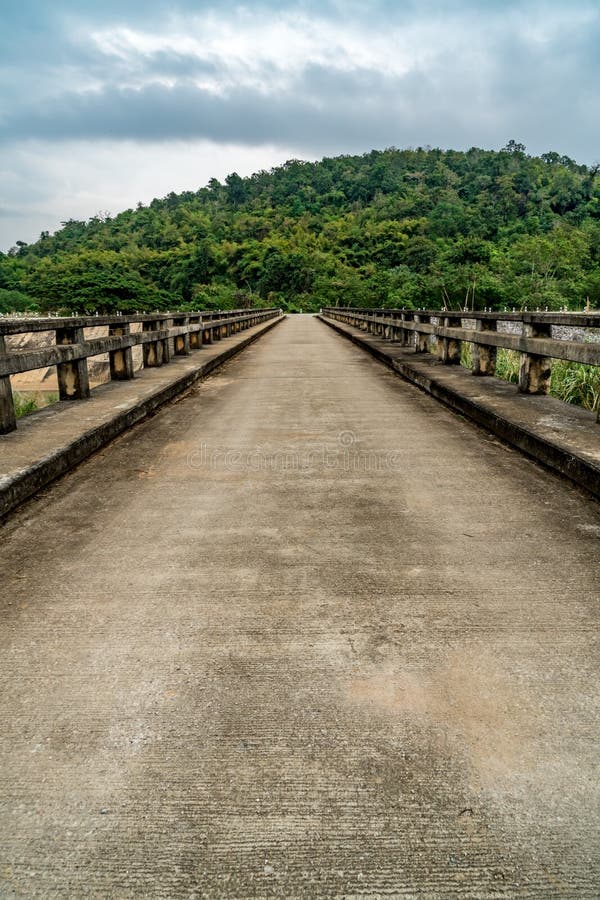 Concrete Bridge in Countryside Stock Photo - Image of design, wood ...