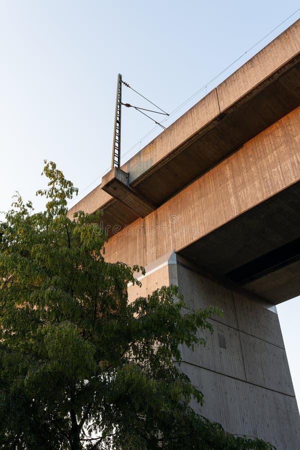 Concrete bridge stock image. Image of curve, urban, highway - 283463649