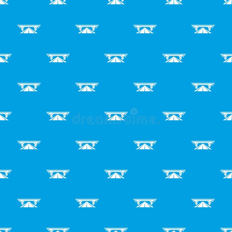 Concrete Bridge Pattern Vector Seamless Blue Stock Vector ...