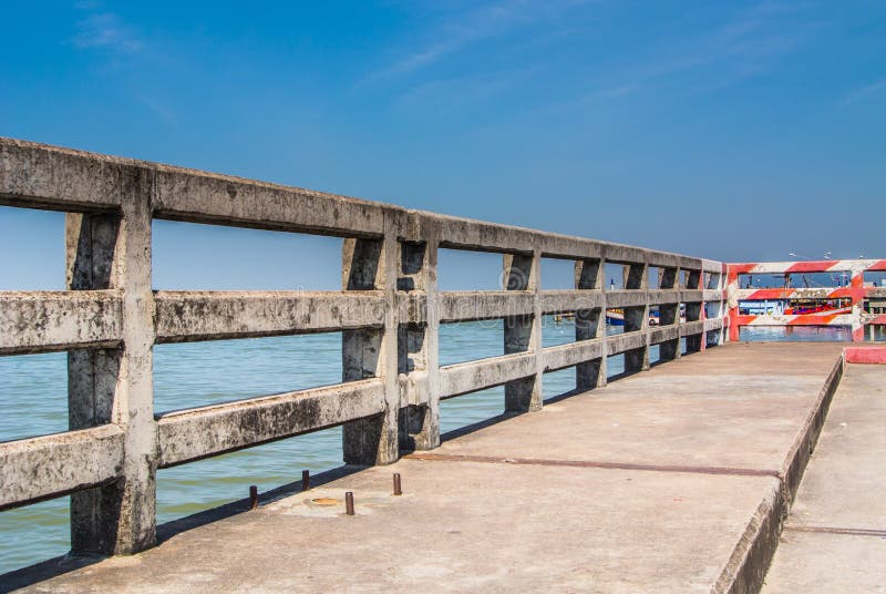 Concrete bridge railing stock image. Image of colorful - 37662079