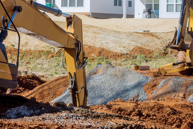 A Concrete Bridge Was Constructed Over Stream in Countryside Stock ...