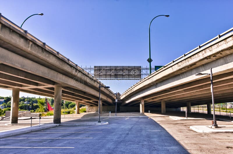 Portrait of Concrete Beam Bridge Stock Photo - Image of civil ...