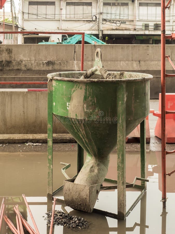 Concrete bucket stock photo. Image of bucket, logistic - 89449514