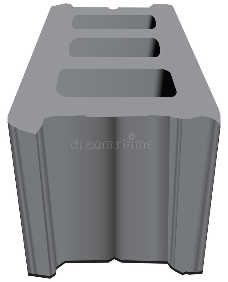 Concrete building block stock vector. Illustration of strength - 32506410