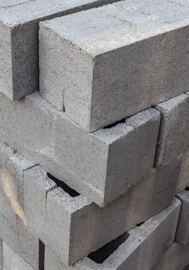 Concrete building blocks stock image. Image of object - 265655887