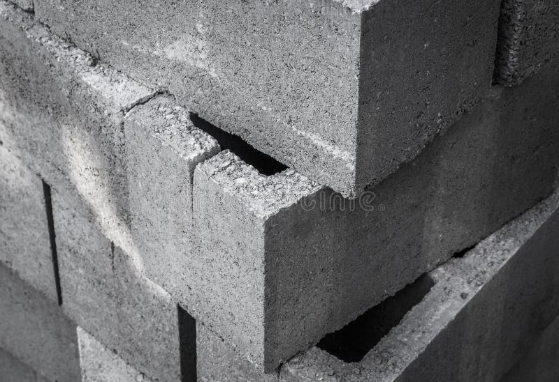 Concrete building blocks stock image. Image of package - 265655889