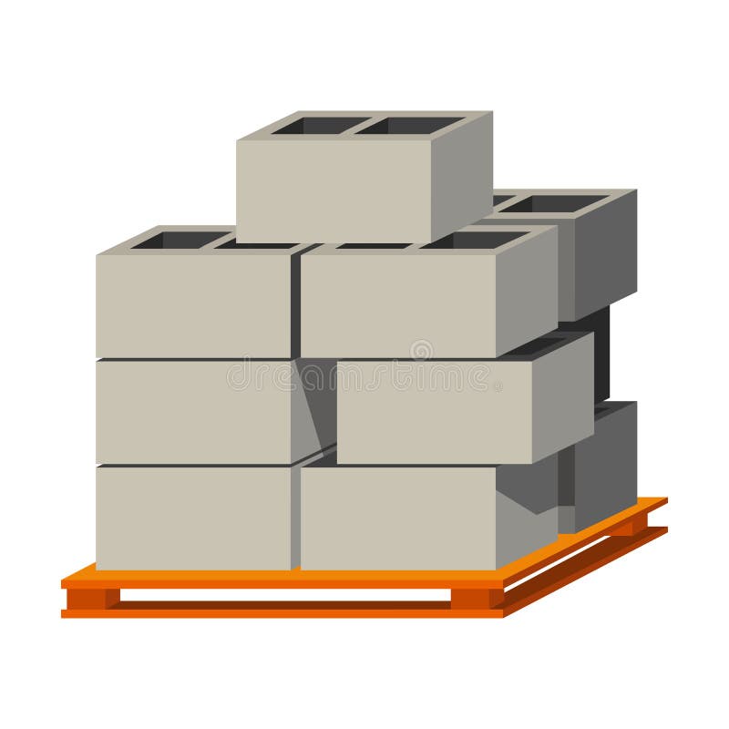 Concrete building block stock vector. Illustration of strength - 32506410