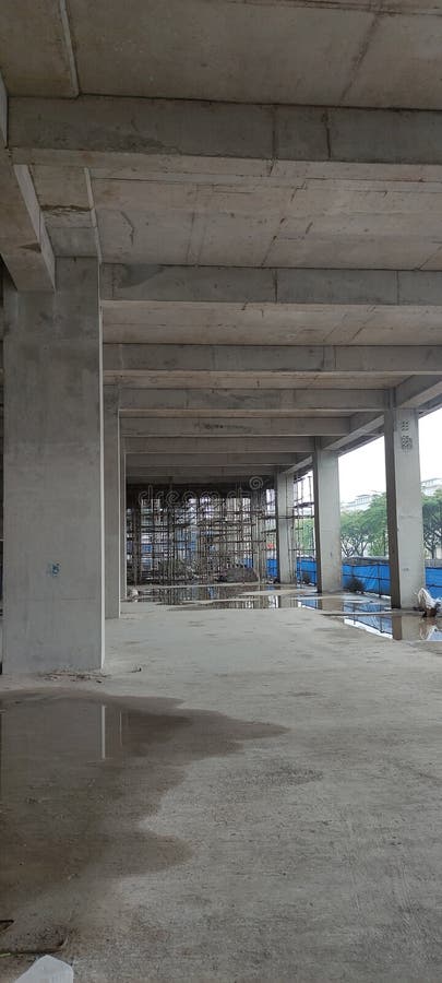 Concrete Building Columns an Beams Stock Photo - Image of columns ...