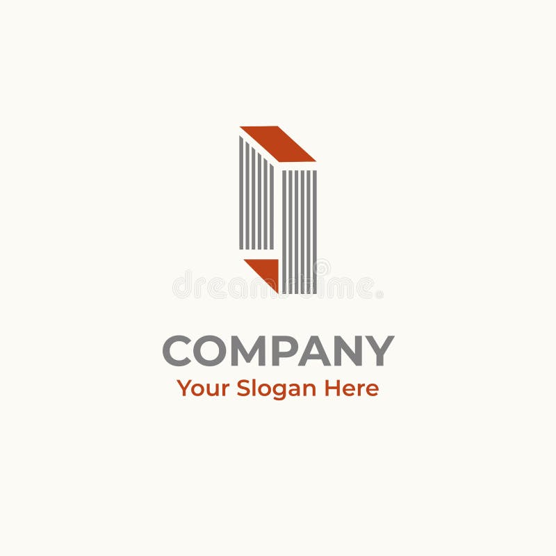 Concrete Square Building Company Logo Vector Template Stock Vector ...