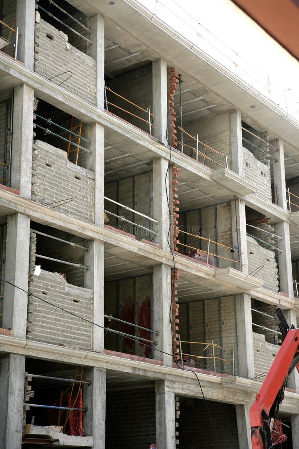 Concrete Building Structure Construction in Europe Stock Photo - Image ...