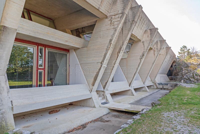 Concrete Building Structure Stock Photo - Image of grey, european ...