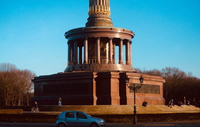 Concrete Buildings of the Great Victory Column in Berlin Editorial ...