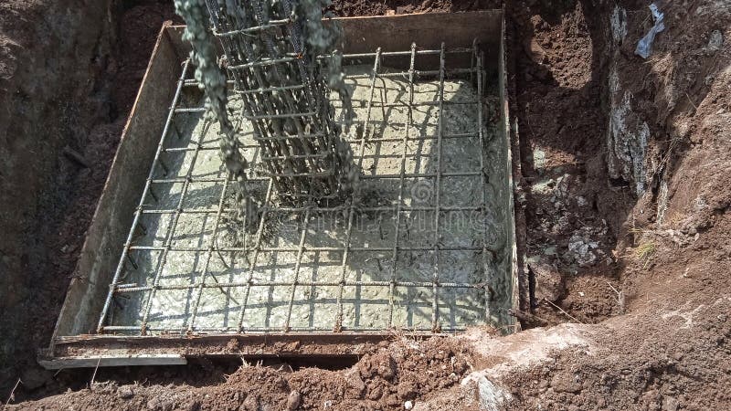 Workers are Installing and Assembling Wooden Formwork for Foundation ...