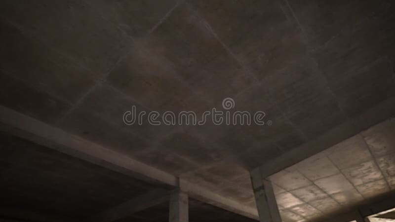 A Concrete Ceiling Structure Found within an Unfinished Building ...