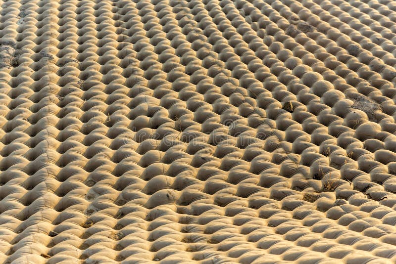 Concrete Channel Lining on the Ground Surface Stock Image - Image of ...