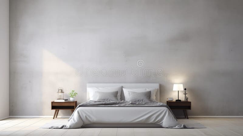 Clean Wall in Living Room . Copy Space Stock Illustration ...
