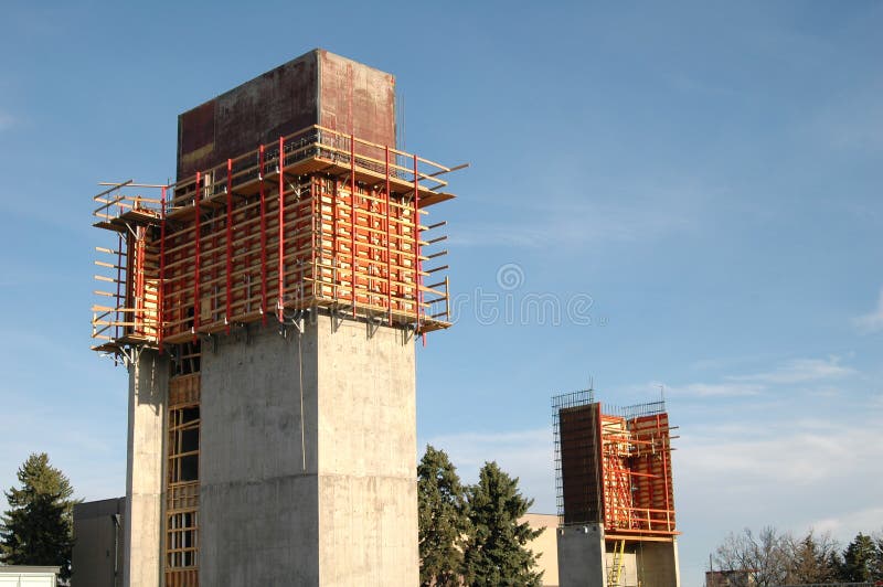 Concrete Columns stock photo. Image of construction, setting - 688112