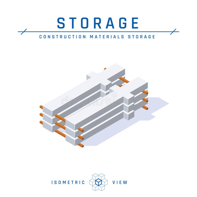 Isometric Design With Concrete Column Structural Detail