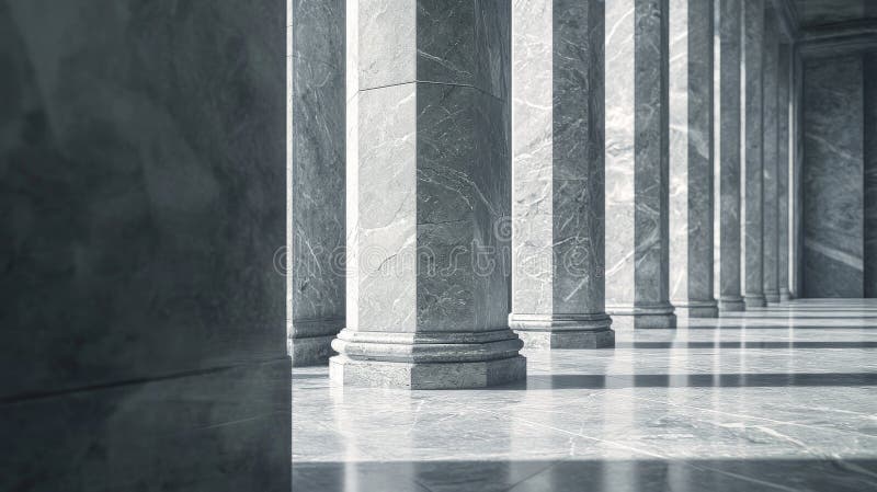 Concrete Columns are Utilized To Construct an Artistic Exterior Wall ...