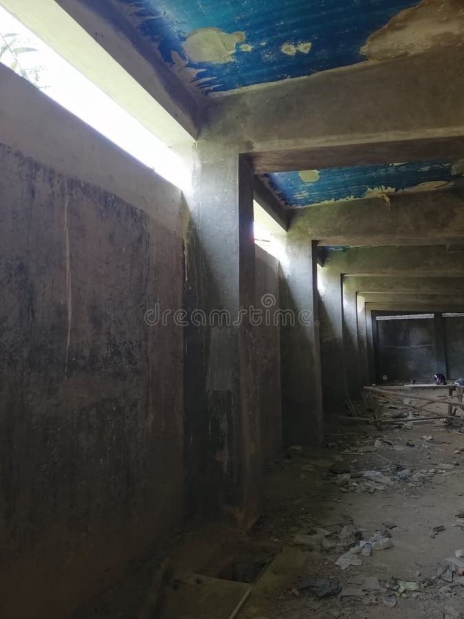 Concrete Construction Background Stock Photo - Image of hall ...