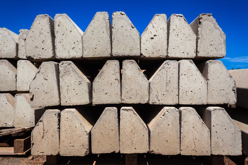 Prefab concrete blocks stock image. Image of pipe, round - 20993279