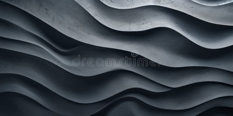 Concrete Creative Abstract Wavy Texture. Stock Photo - Image of ...