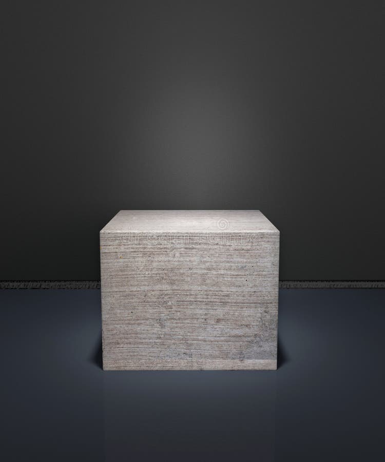Concrete cube stock illustration. Illustration of color - 37837280