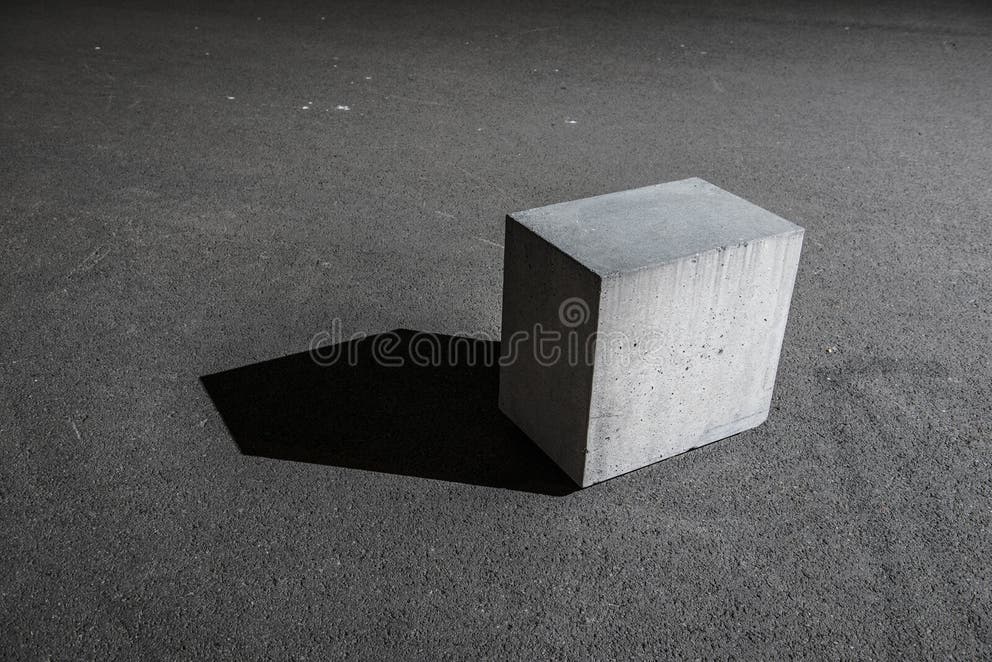 Concrete Cube Block stock photo. Image of background - 95819068