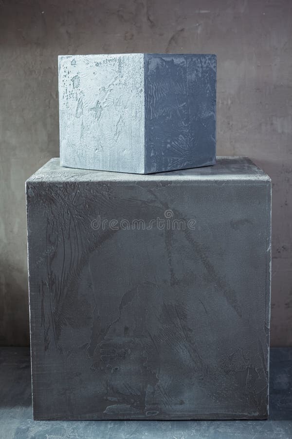 Concrete Cube or Cement Block at Abstract Background Texture Stock ...